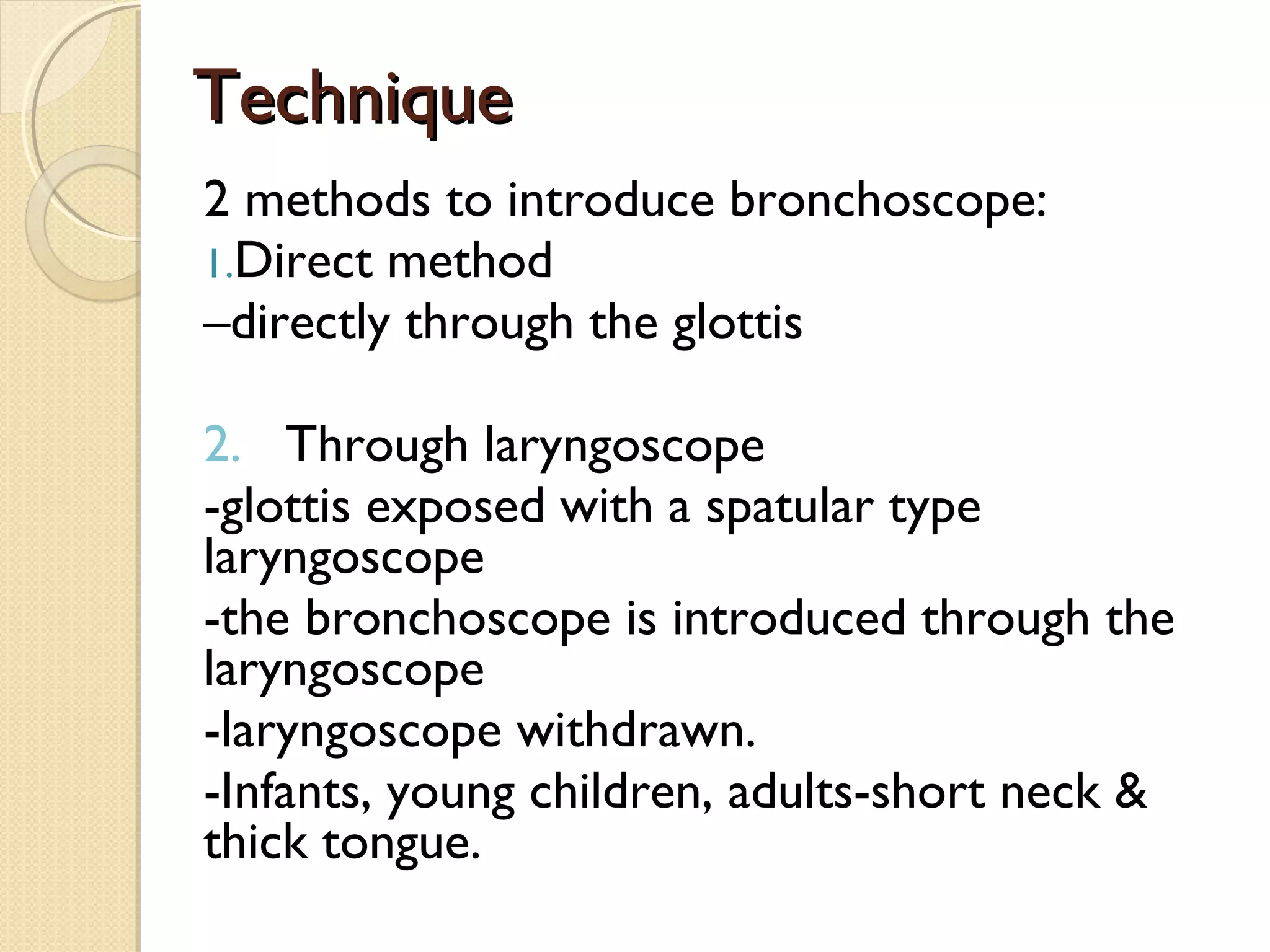 Bronchoscopy ppt | PPT