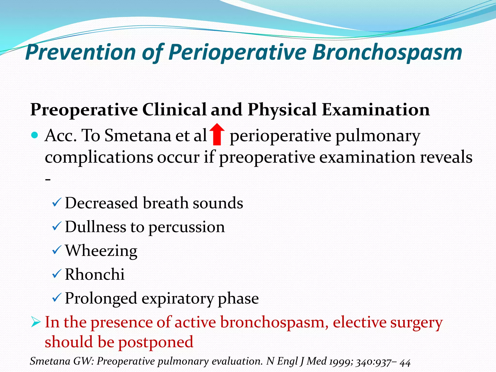 Bronchospasm during induction | PPTX