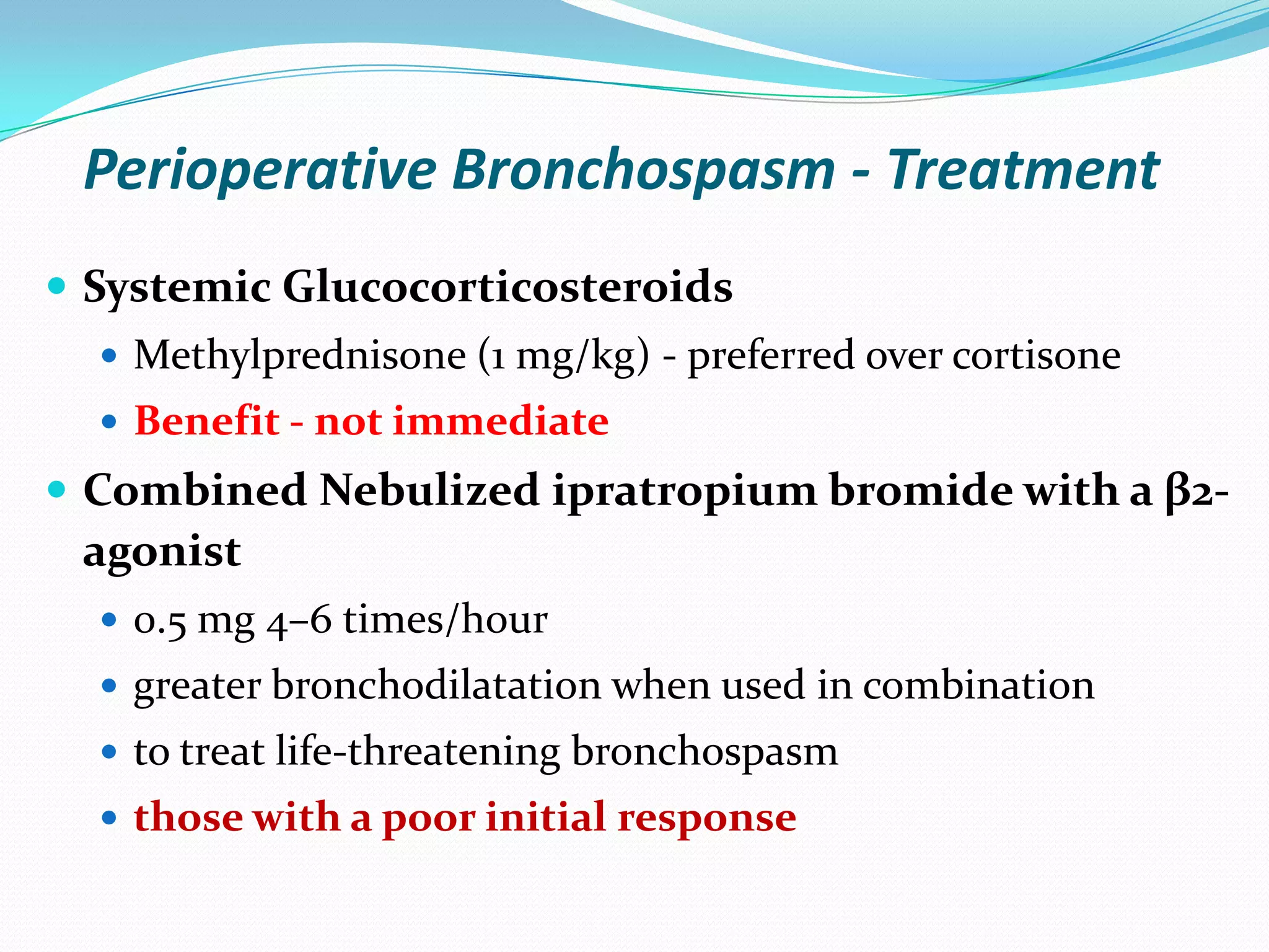 Bronchospasm during induction | PPTX