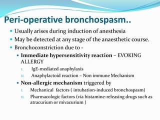 Bronchospasm during induction | PPT