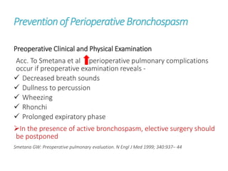 Bronchospasm during induction | PPTX
