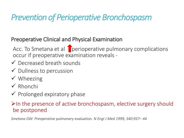 Bronchospasm during induction | PPT