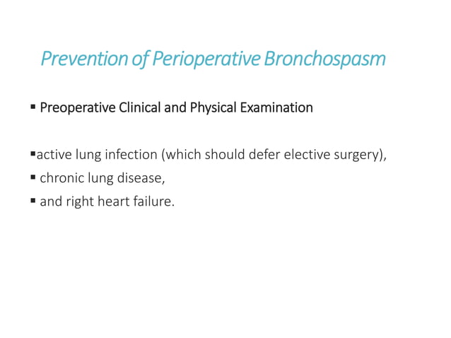 Bronchospasm during induction | PPT