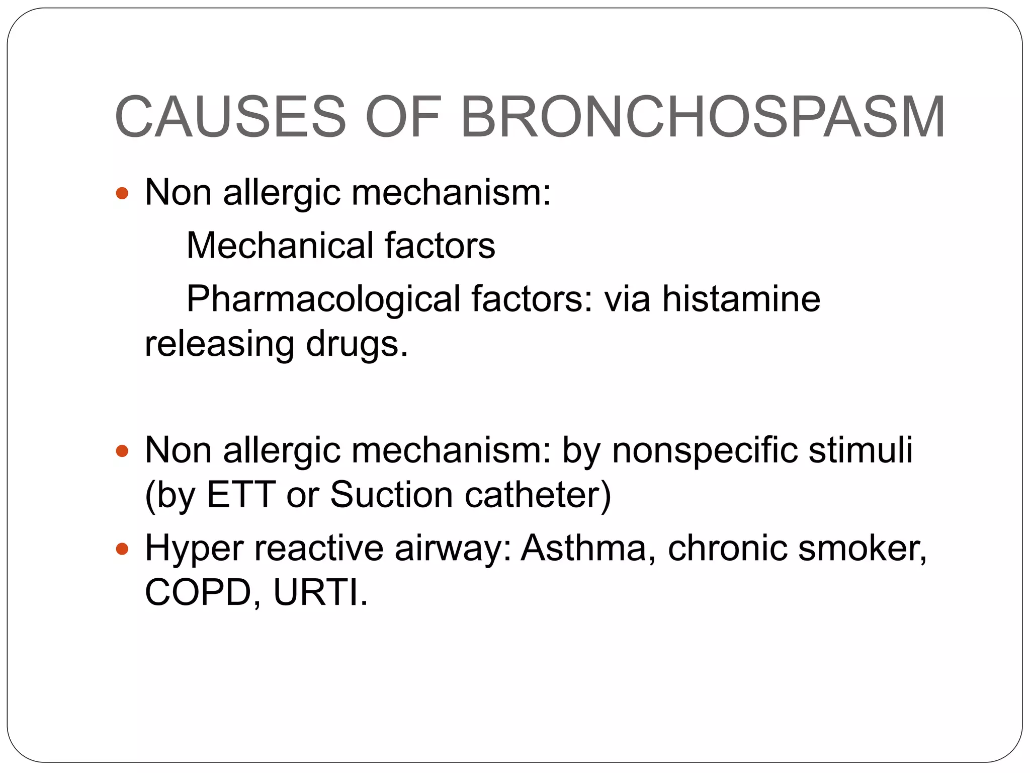 Bronchospasm ppt | PPTX