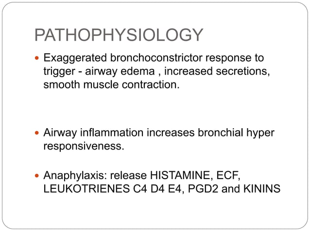 Bronchospasm ppt | PPTX | Lung and Respiratory Health | Diseases and ...