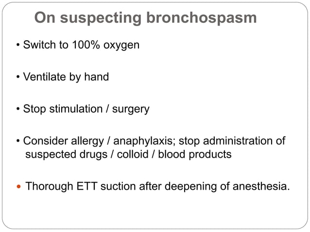 Bronchospasm ppt | PPTX | Lung and Respiratory Health | Diseases and Conditions