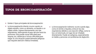 BRONCOASPIRACIÓN FISIOPATOLOGÍA Y DEMÁS INFORMACIÓN | PPTX