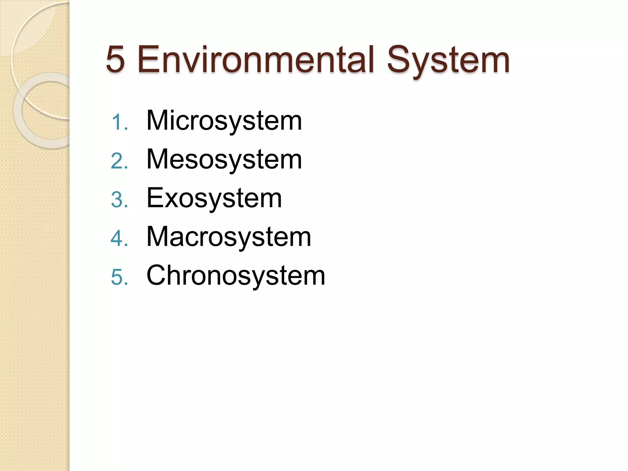 Bronfenbrenner ecological theory | PPTX