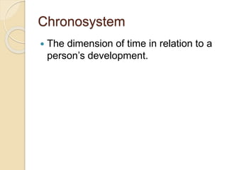 Bronfenbrenner ecological theory | PPTX