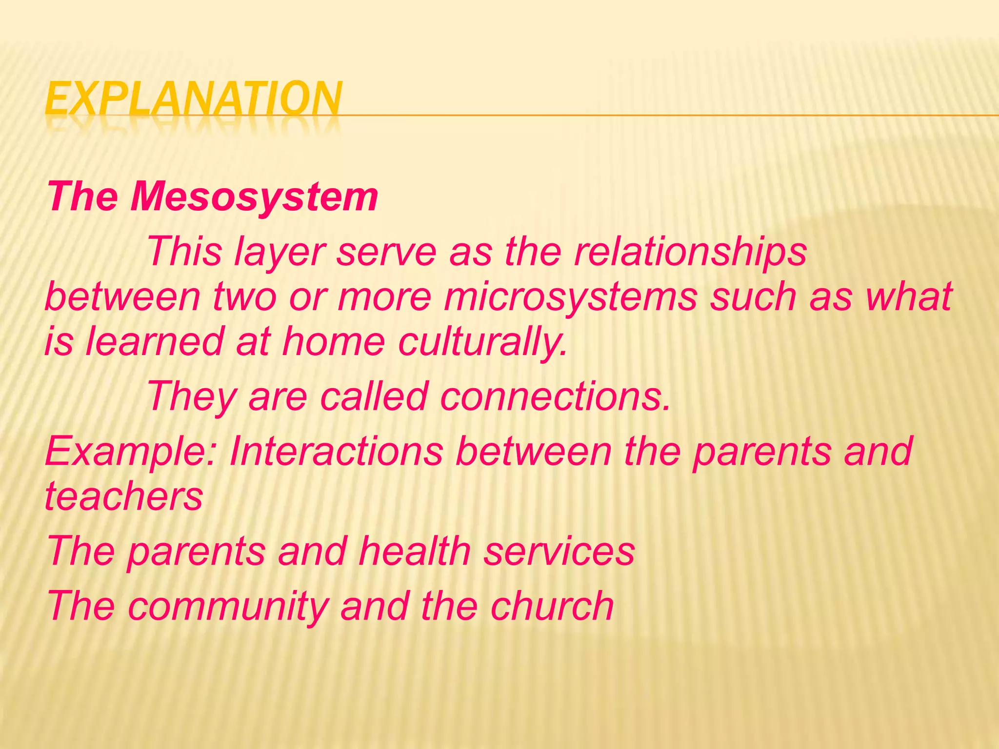 Bronfenbrenner Ecological Theory | PPTX