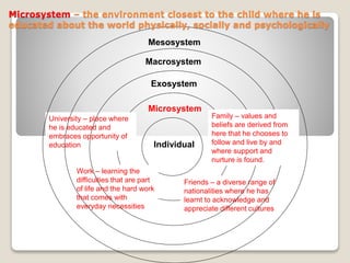Bronfenbrenner modell | PPTX