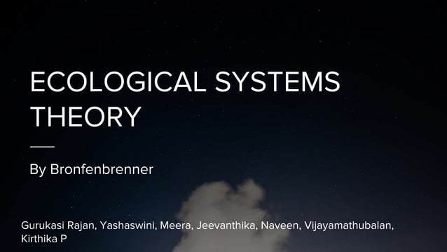 Bronfenbrenner theory | PPTX
