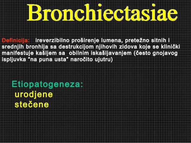 Bronhiektazije