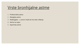 Bronhijalna astma | PPTX