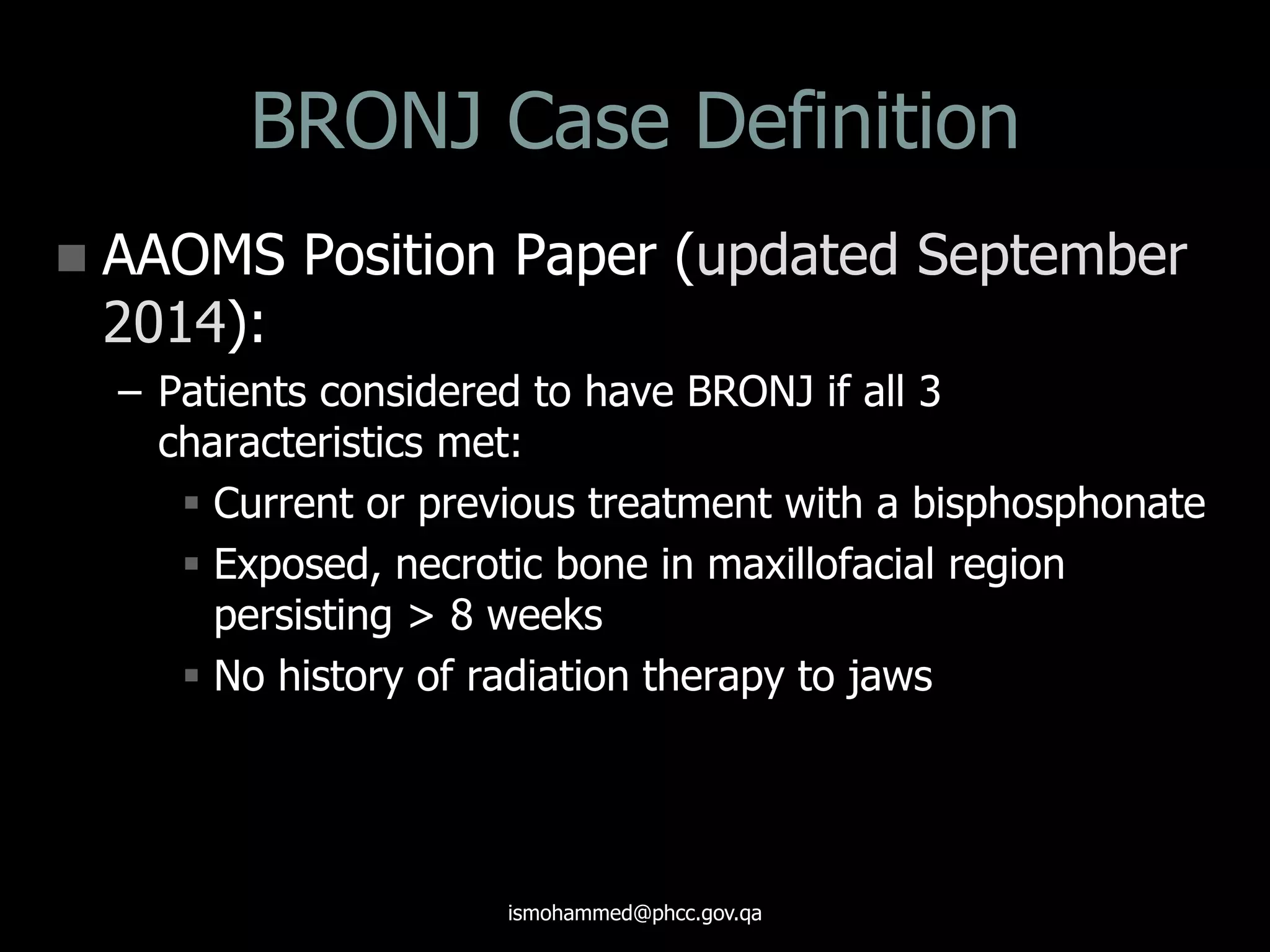 MRONJ | PPT