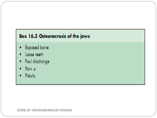 BRONJ bisphosphonates osteonecrosis of jaw | PPTX