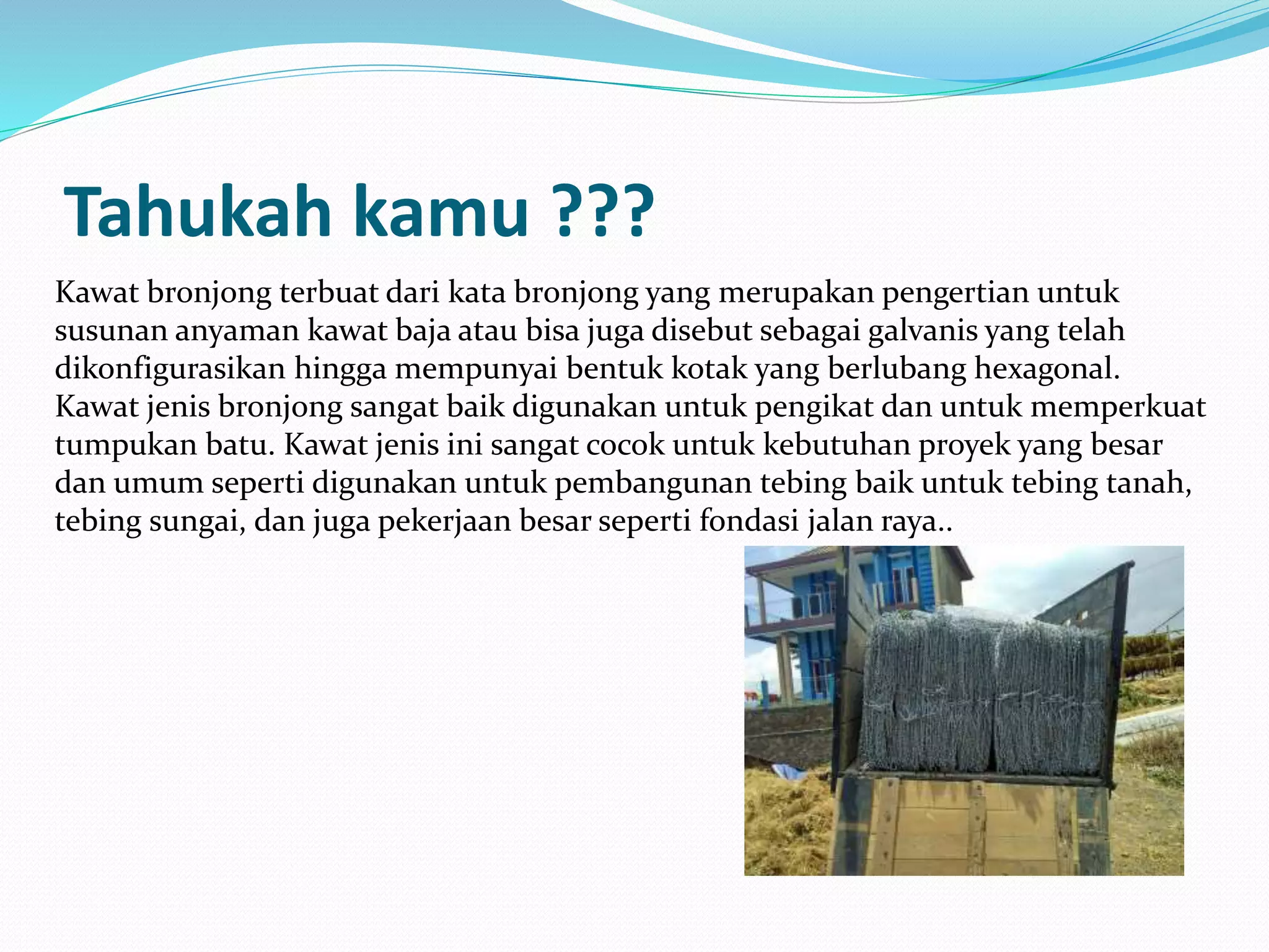 Bronjong kawat | PPTX