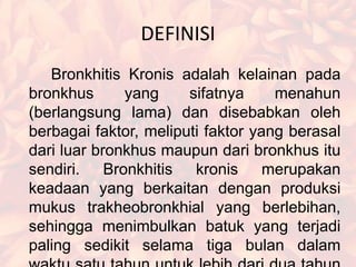 PPT BRONKITIS KRONIS CEP | PPT