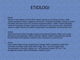 Bronkhitis kronis | PPTX