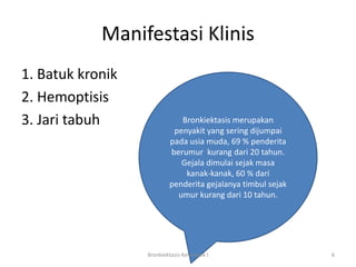 Bronkiektasis | PPTX