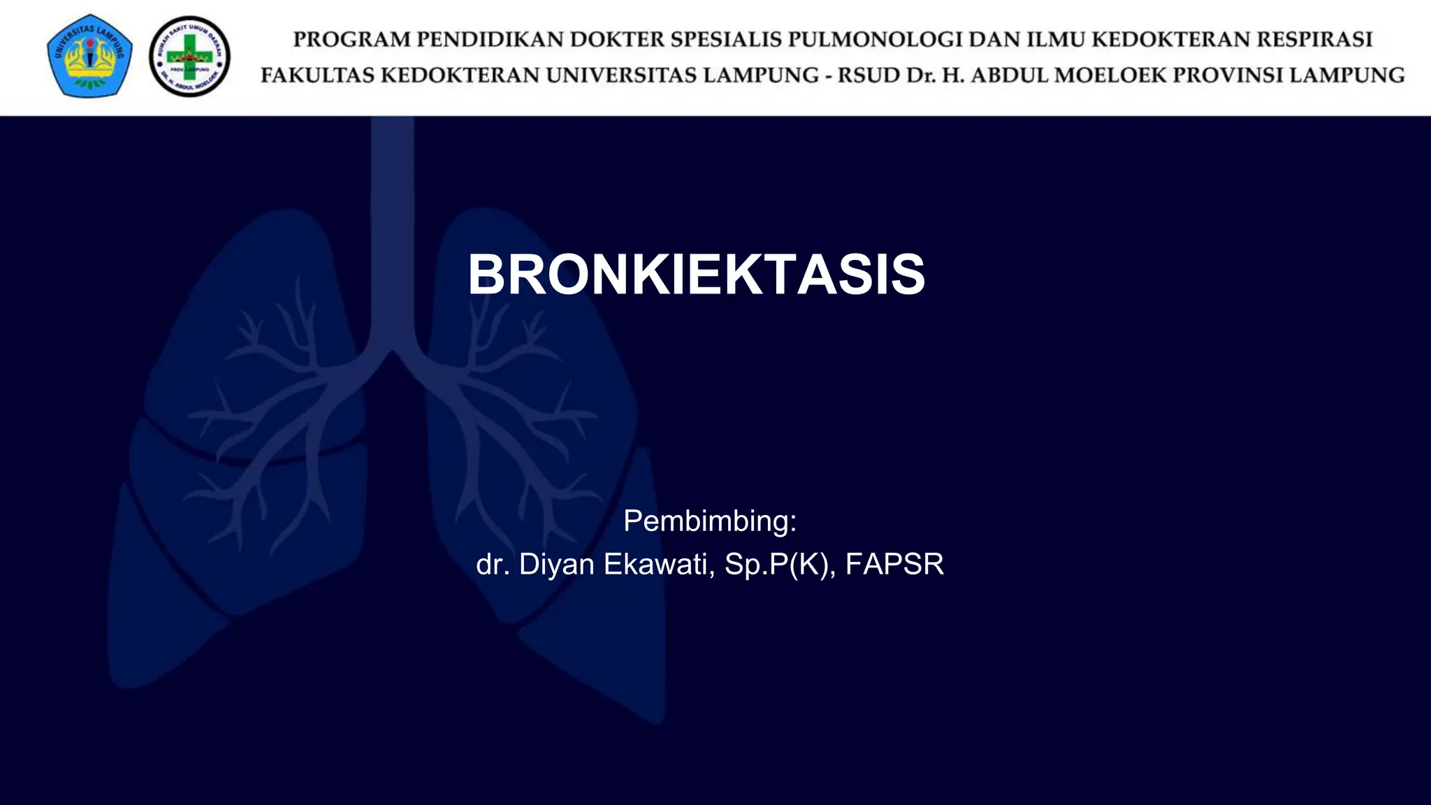 BRONKIEKTASIS - angkatan 5.pptx imunologi | PPTX