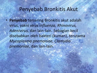 Bronkitis akut | PPTX