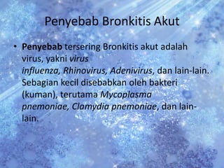 Bronkitis akut | PPTX