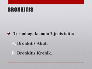 Bronkitis & Bronkiektasis | PPT