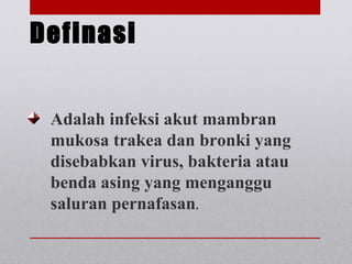 Bronkitis & Bronkiektasis | PPT