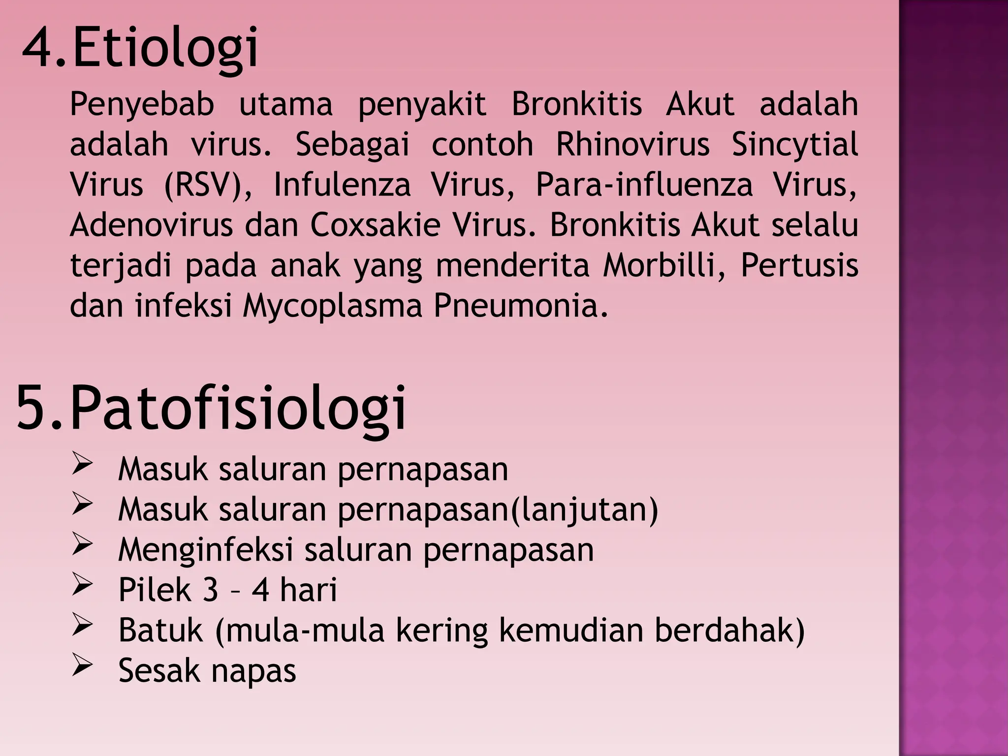 presentation bronkitis pada anak siap pakai | PPT