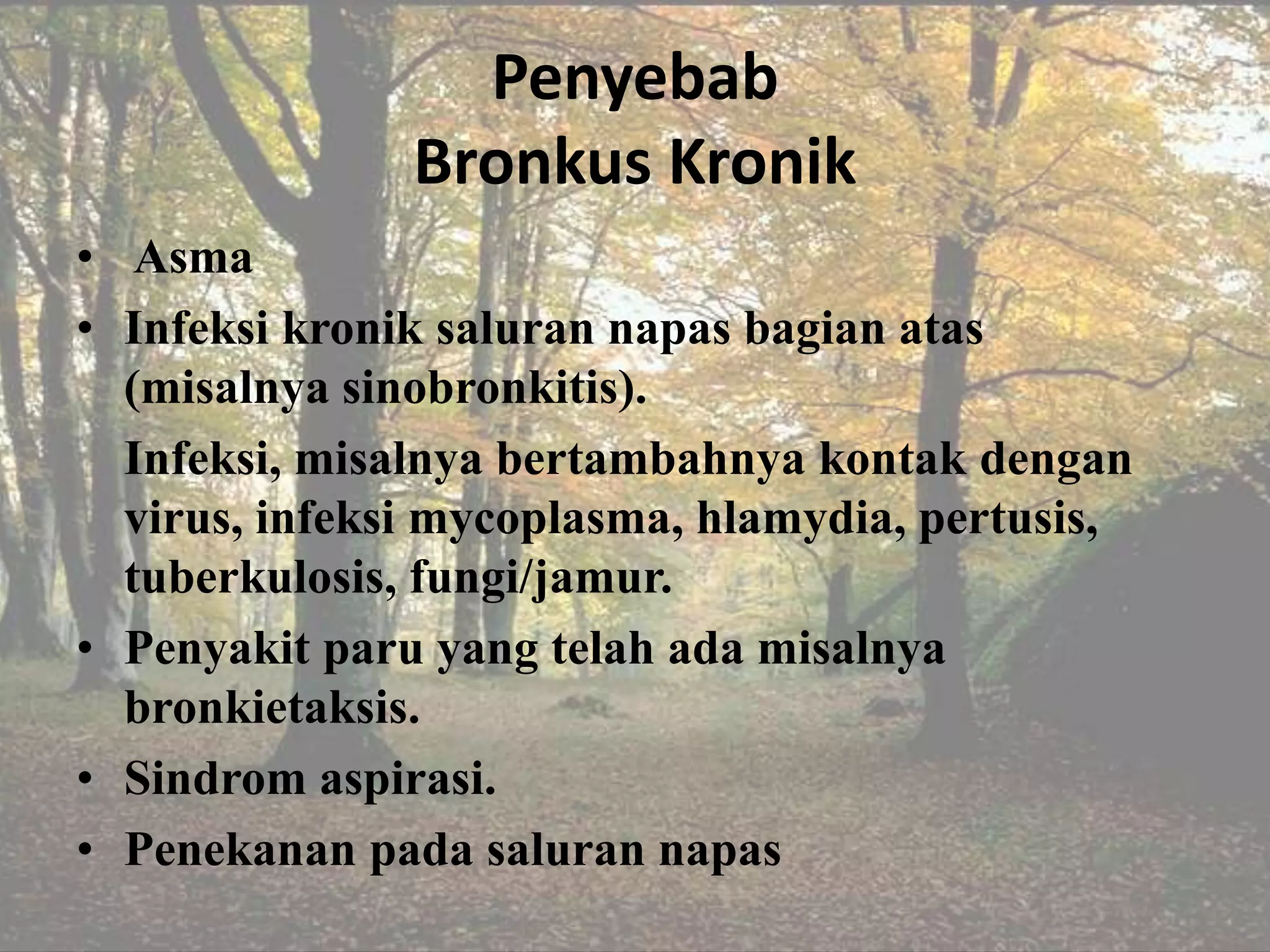 Bronkitis ppt | PPTX