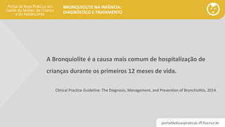 Bronquiolite na Infância: diagnóstico e tratamento | PDF