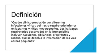 Bronquiolitis pediatria clase drs tercera rotacion | PDF