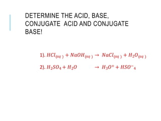 Bronsted lowry acid and base | PPT