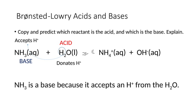 Bronsted Lowry Acids and Bases in chemisty . pptx | PPTX