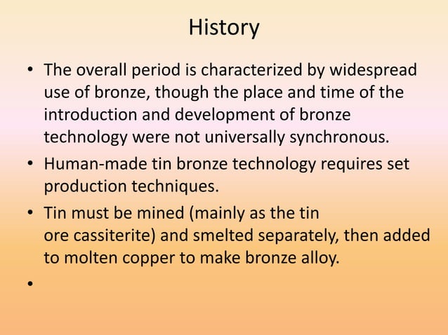 Bronze age history of world | PPTX
