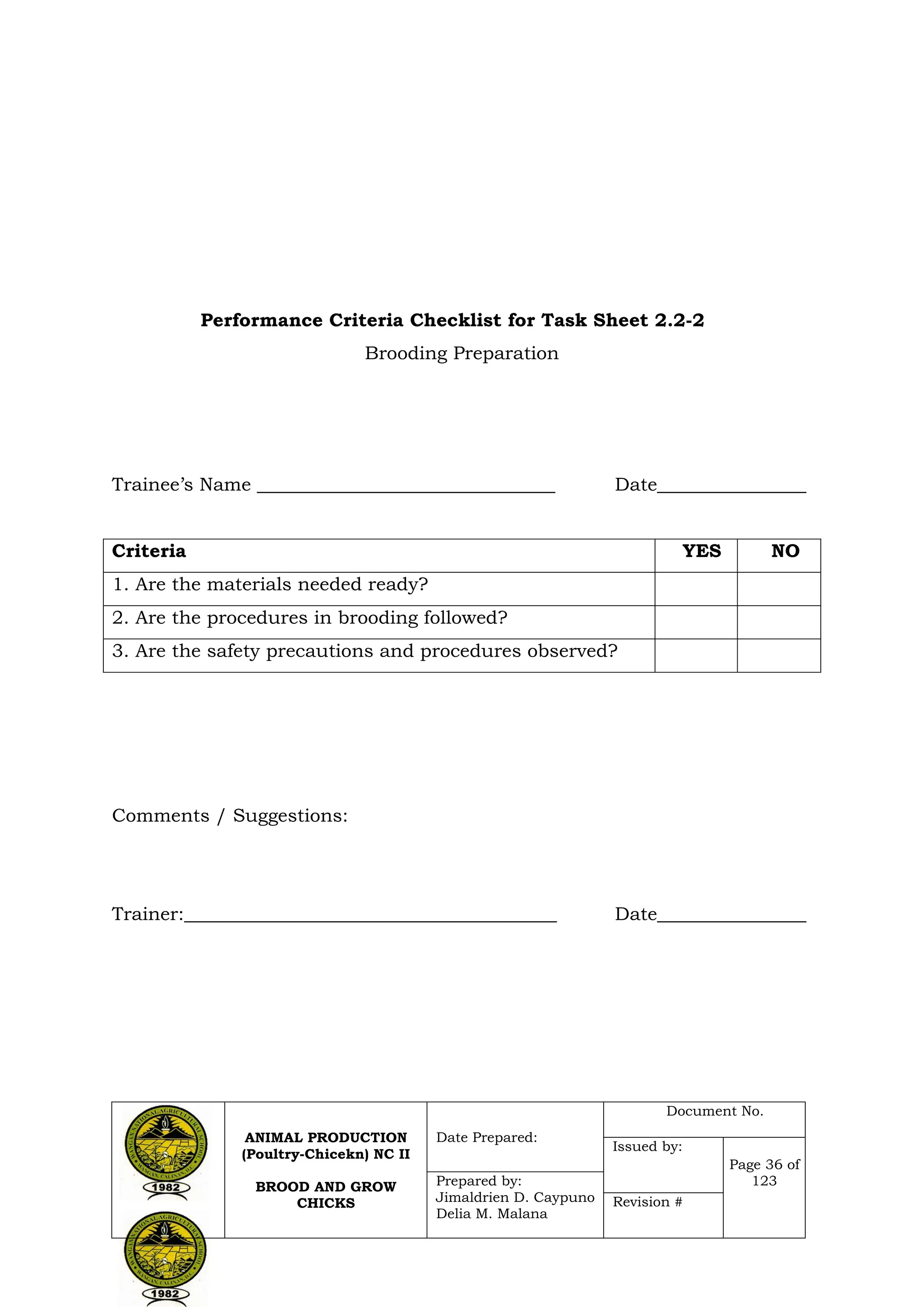 Brood and Grow Chicks for poultry chicken .doc
