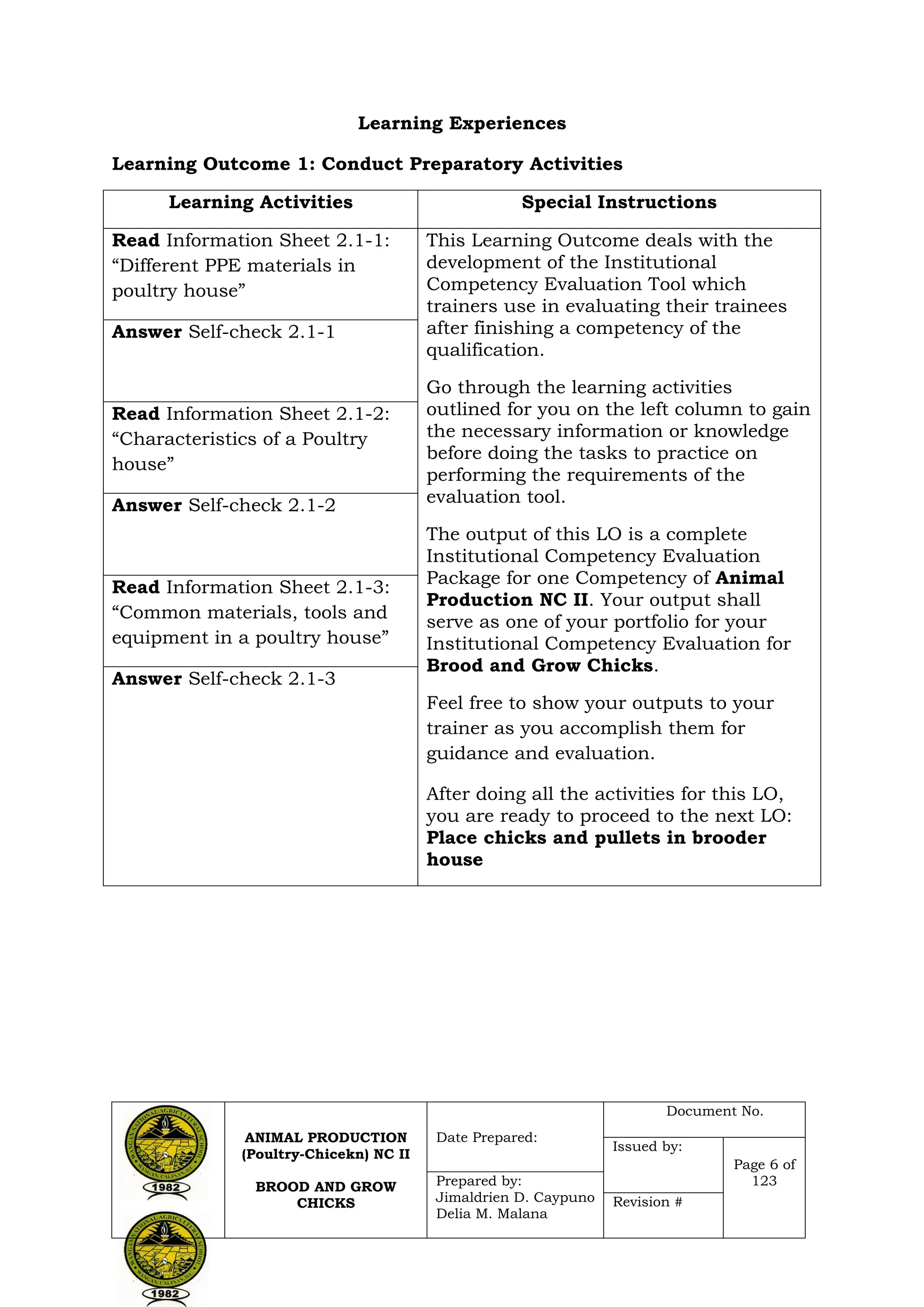 Brood and Grow Chicks for poultry chicken .doc