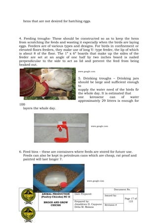 Brood and Grow Chicks for poultry chicken .doc