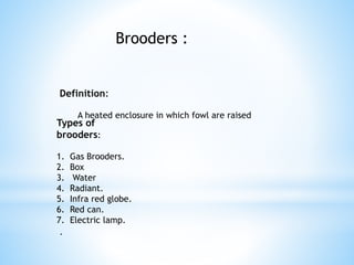 Brooder type | PPTX