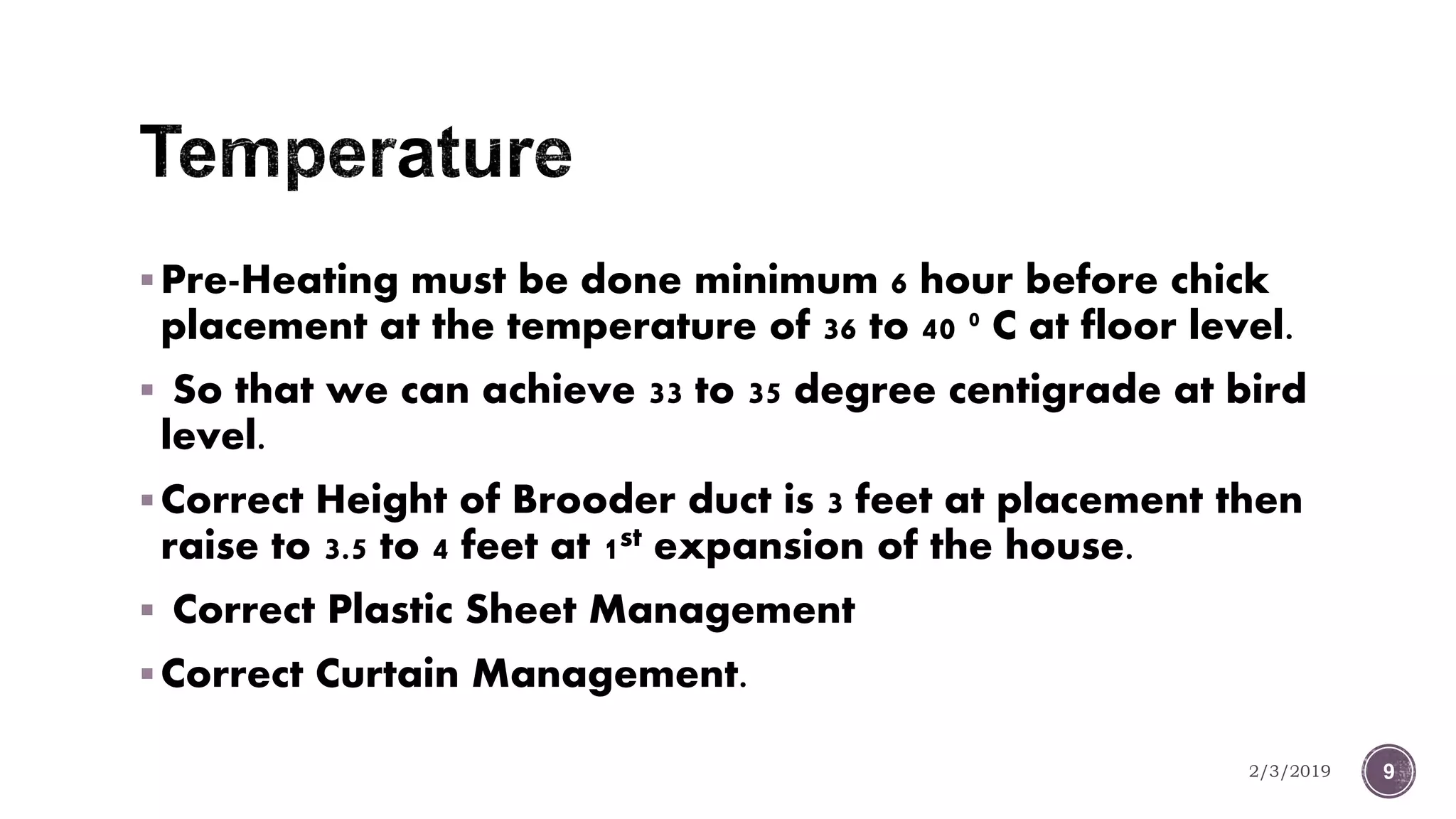 Brooding and brooding aea preparation | PPTX