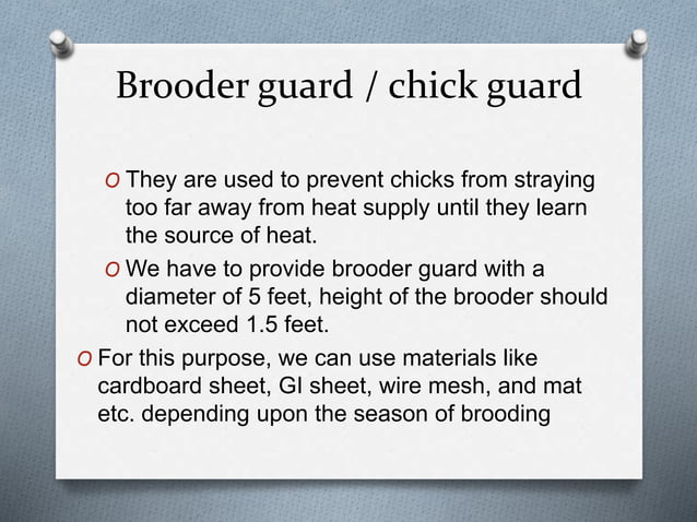 Brooding and management | PPTX