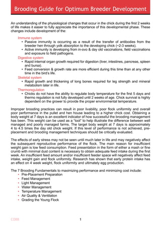 Brooding guide | PDF