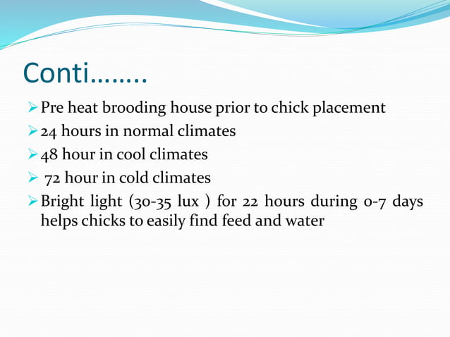 Brooding in poultry | PPTX