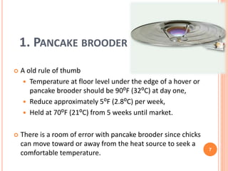 Brooding temperature practices of the broilers | PPTX