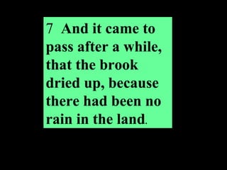 When the Brook Dries Up | PPT