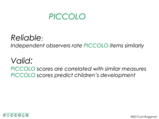 How PICCOLO™ Can Help You Work More Effectively with Parents of Young ...