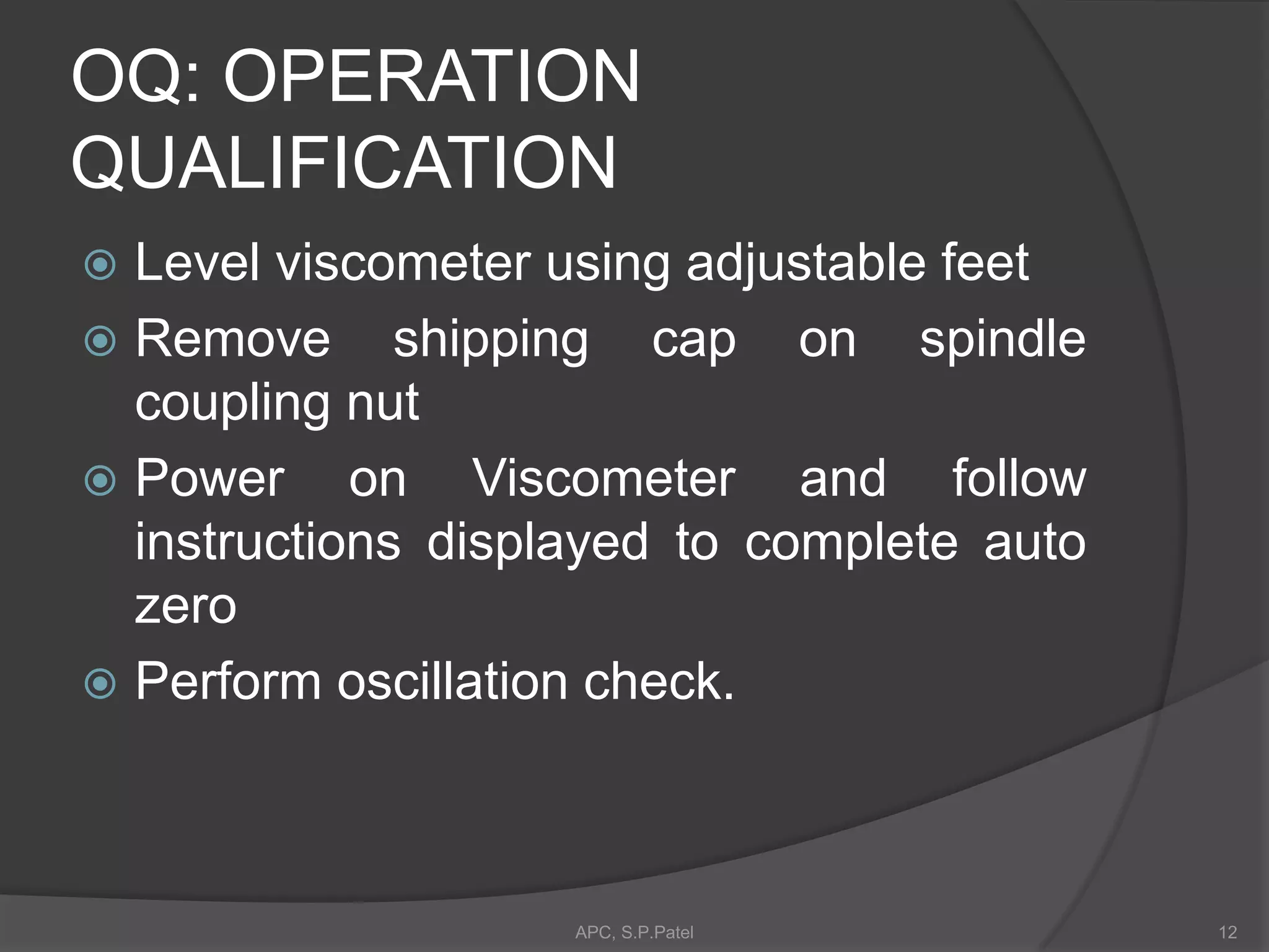 Brookfield SOP and Validation | PPTX
