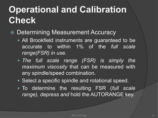 Brookfield SOP and Validation | PPTX