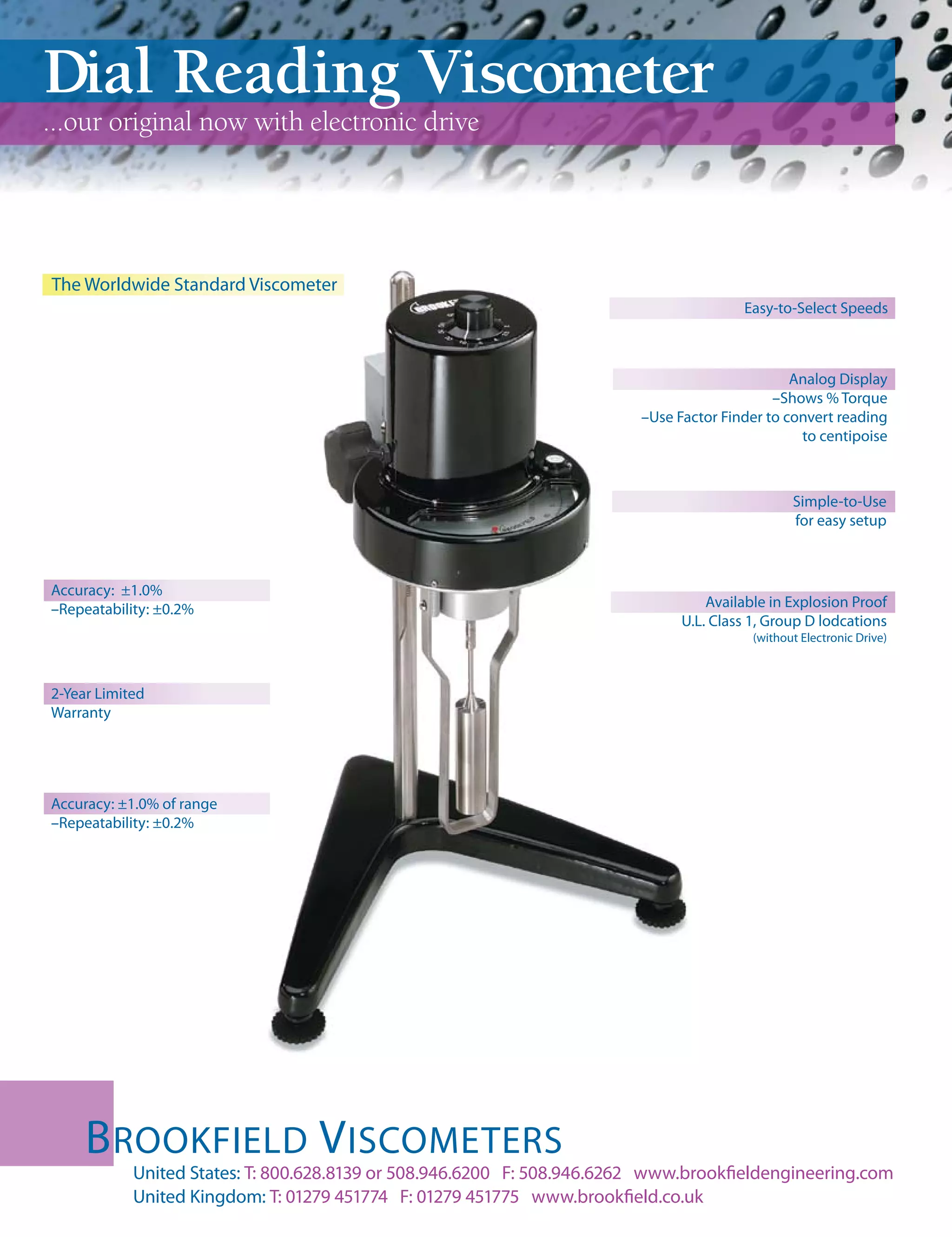 Brookfield Dial Reading Viscometer | PDF
